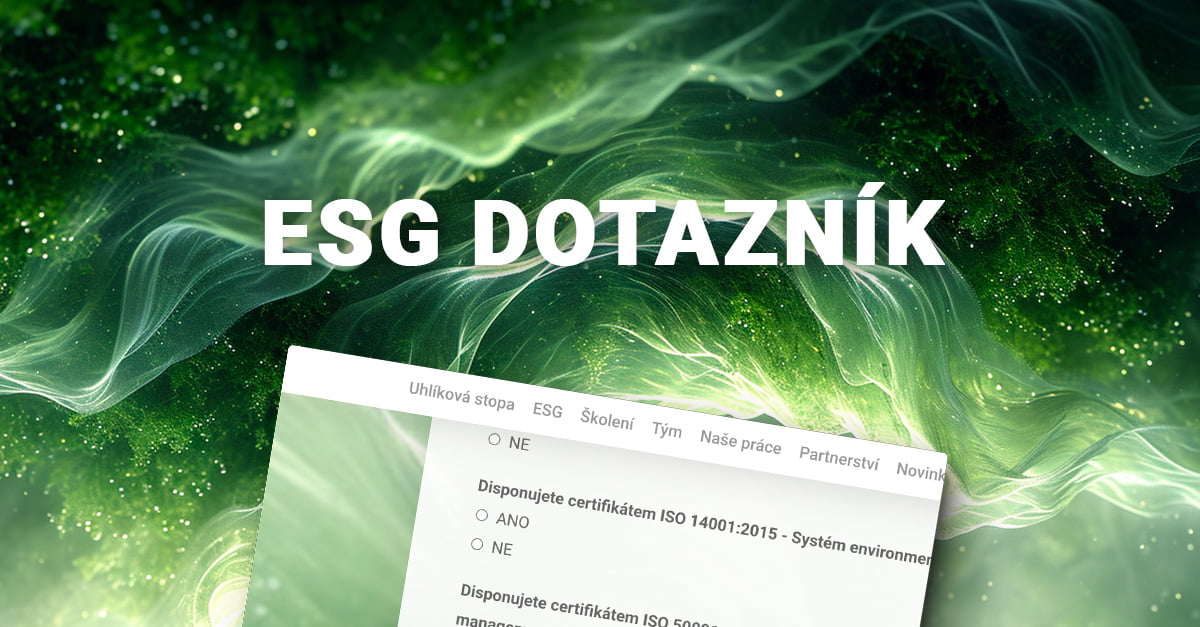 ESG dotazník - EnviTrail